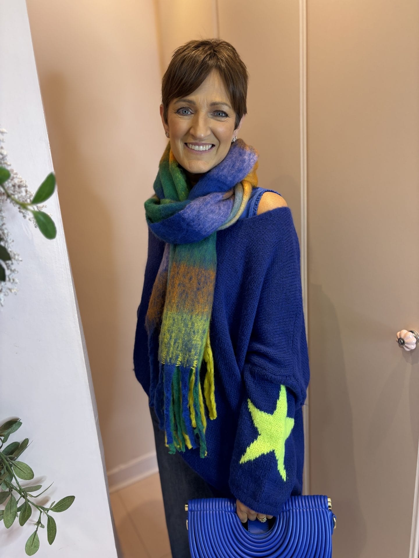 Wool Mix Contrast Scarf – Select Boutique